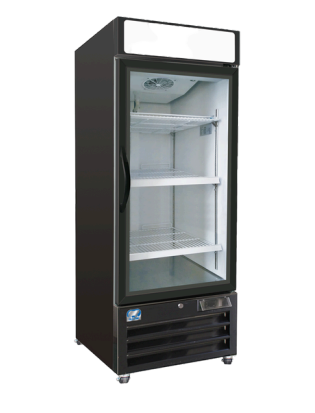 25" Glass 1 Door Reach In Refrigerator Cooler 12 CuFt For Sale!